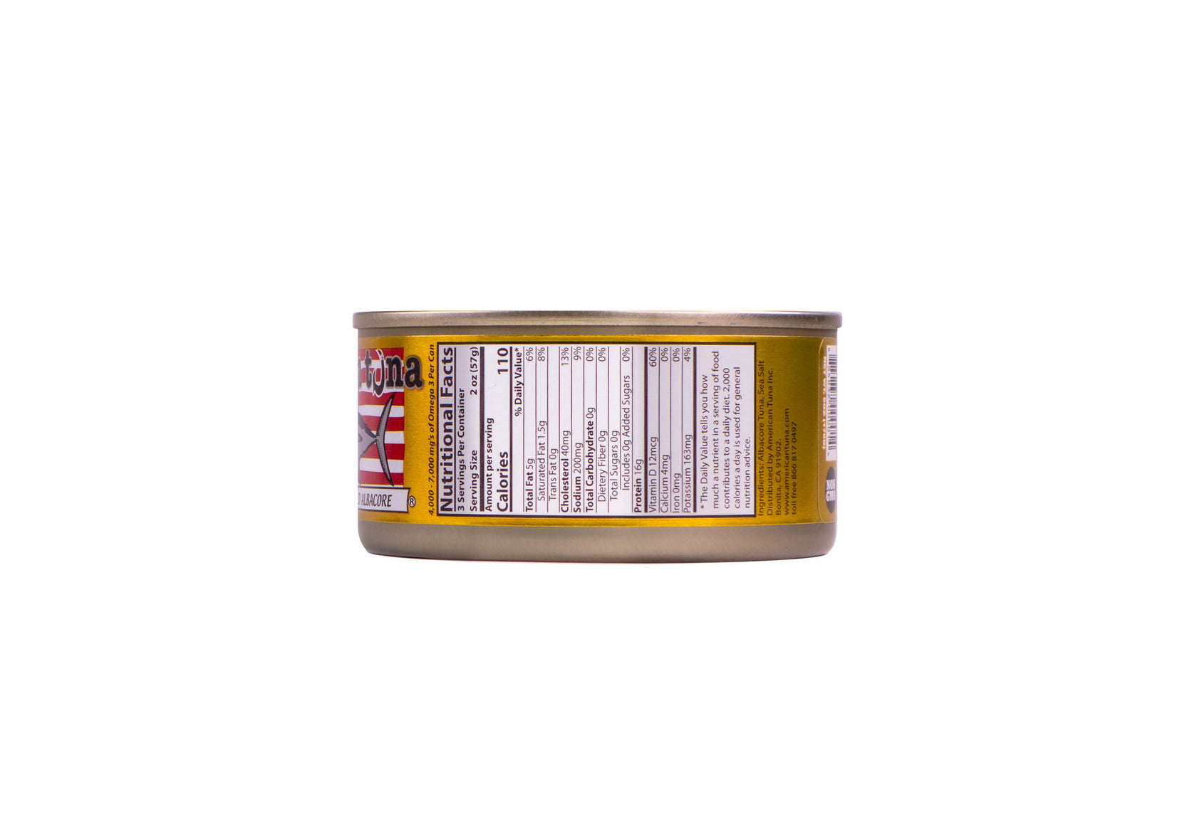 PREMIUM SUSTANABLY CAUGHT CANNED TUNA WITH SEA SALT (6 OZ) – American Tuna